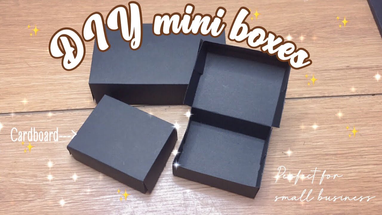 How to make DIY boxes for small business ♡ - YouTube