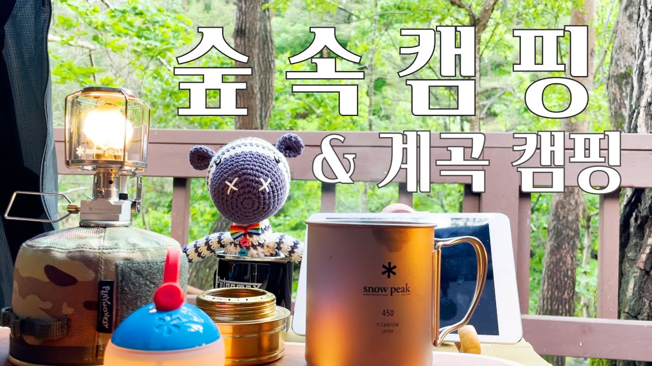 계곡캠핑 ㅣ조용히 쉬고 싶다면 여기 추천ㅣ solo camping ㅣ숲속캠핑ㅣK Camping ㅣ감성캠핑 - YouTube