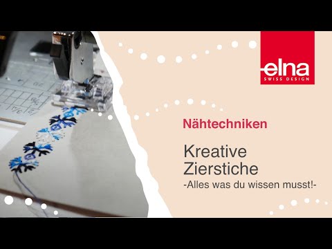 Kreative Zierstiche | Karte gestalten | KreativZeit | Elna Deutschland GmbH