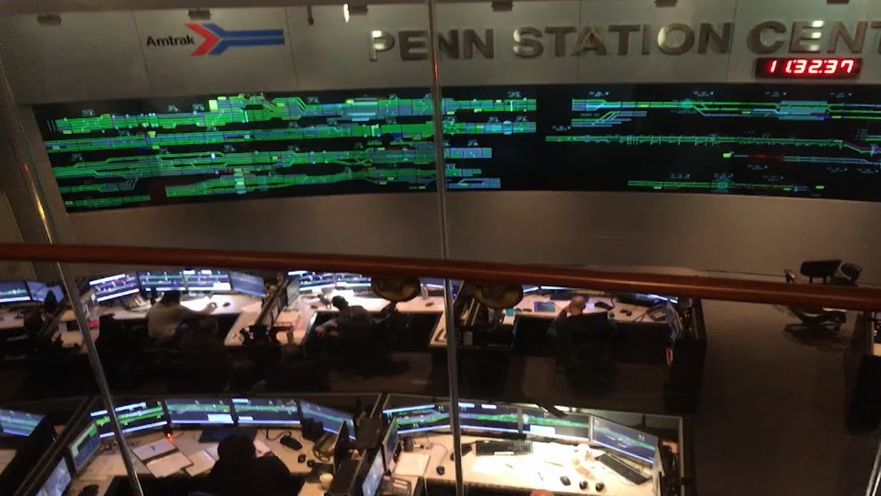 Amid repairs, Amtrak shows off control center efforts - YouTube