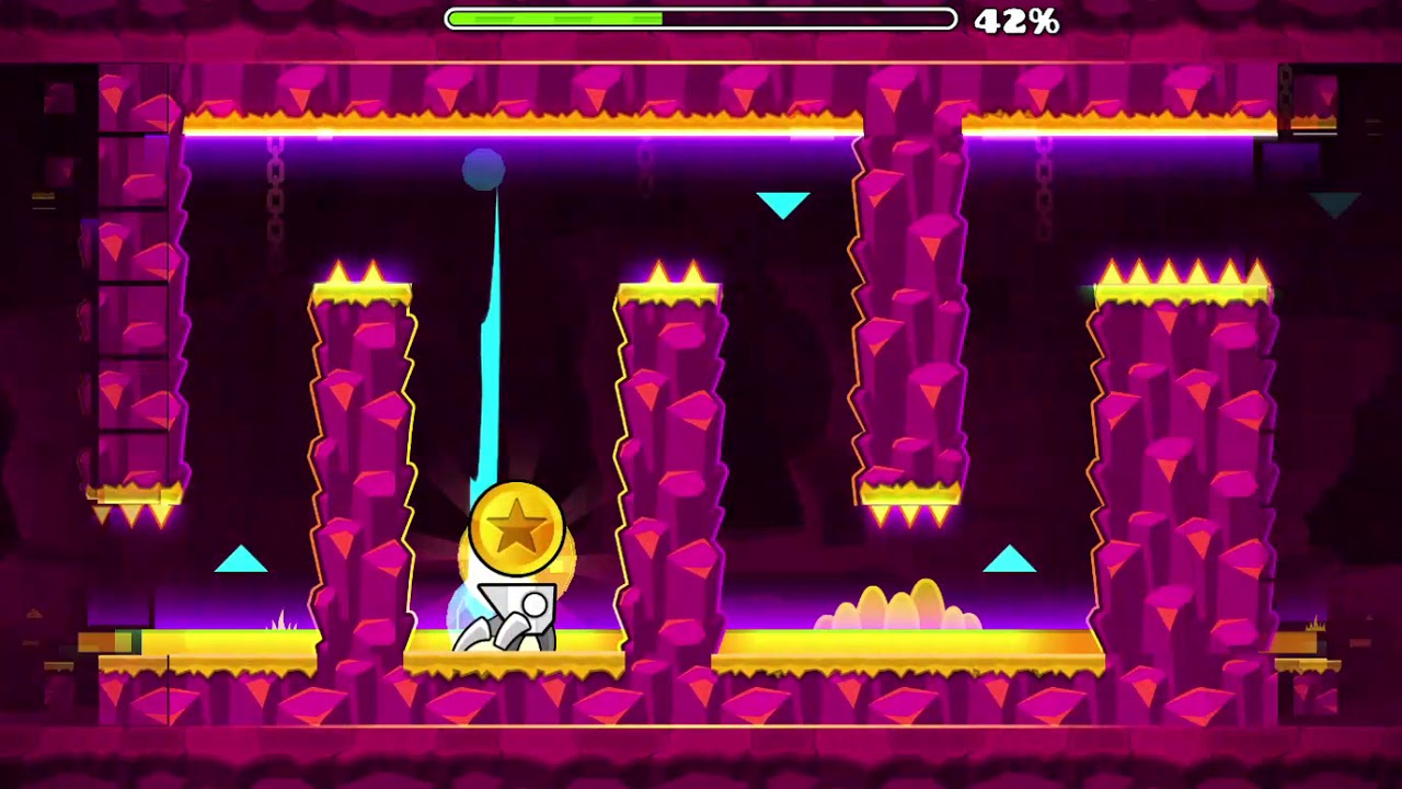 Geometry Dash level//21 Fingerdash All coins - YouTube