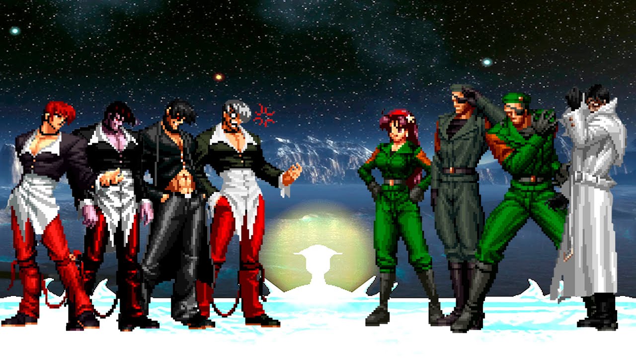 [KOF Mugen] Iori Yagami Team vs Heidern Team - YouTube