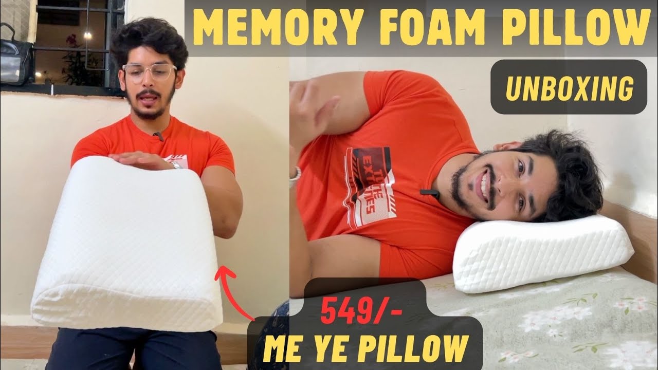 Unboxing Of E-Callum Orthopaedic Memory Foam Curve Pillow for Neck ...