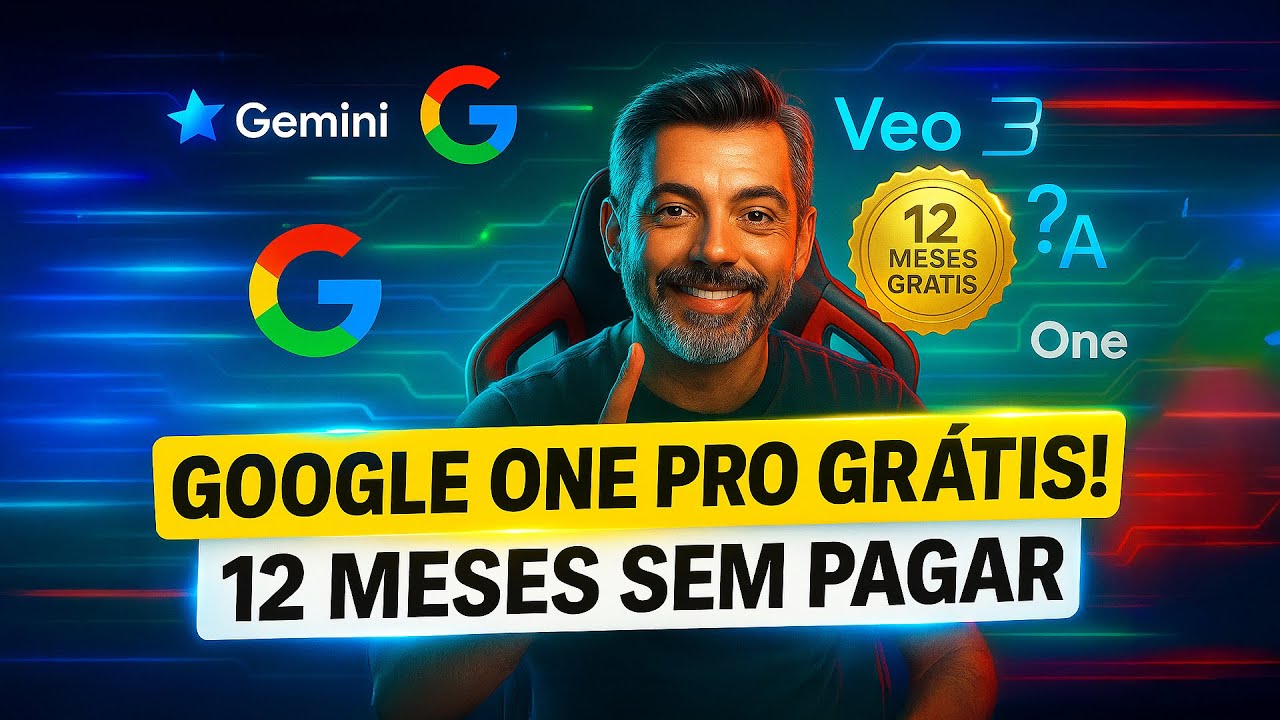 🔥 Como Ativar o Google One PRO GRÁTIS por DOZE Meses | Veo 3 + Gemini ...