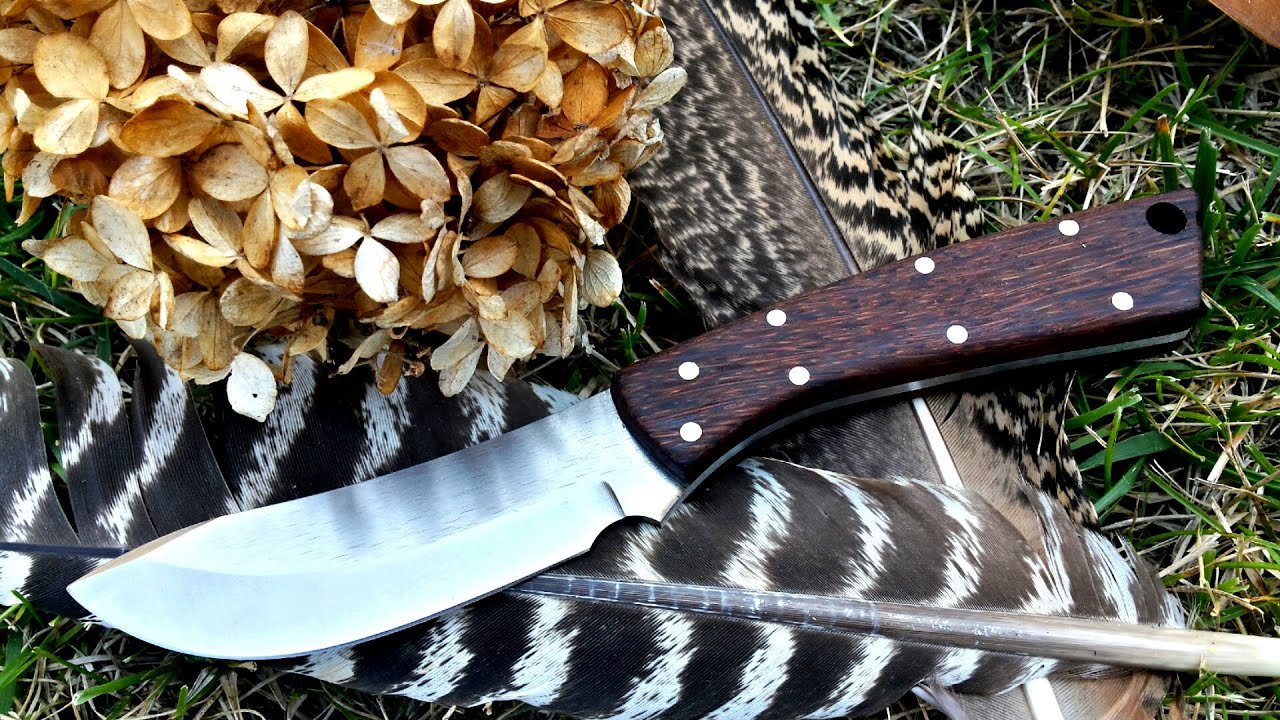 How to Make a Full Tang Knife Handle - YouTube