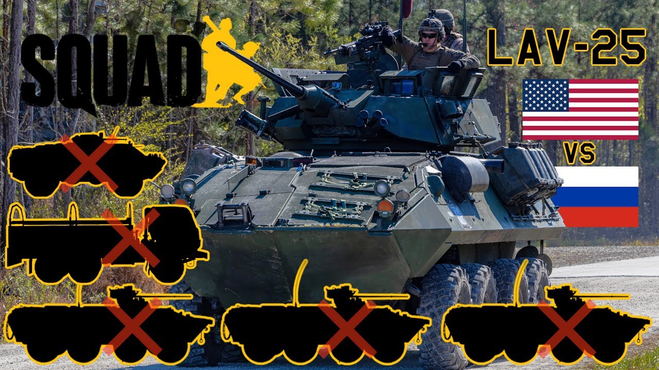 Destroying RUSSIAN armour with the LAV-25, in NARVA | Squad Armour ...