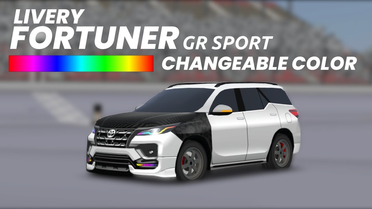SHARE LIVERY FORTUNER GR SPORT🗿🔥 || FR LEGENDS VERSI 0.3.4 🤩🔥 - YouTube