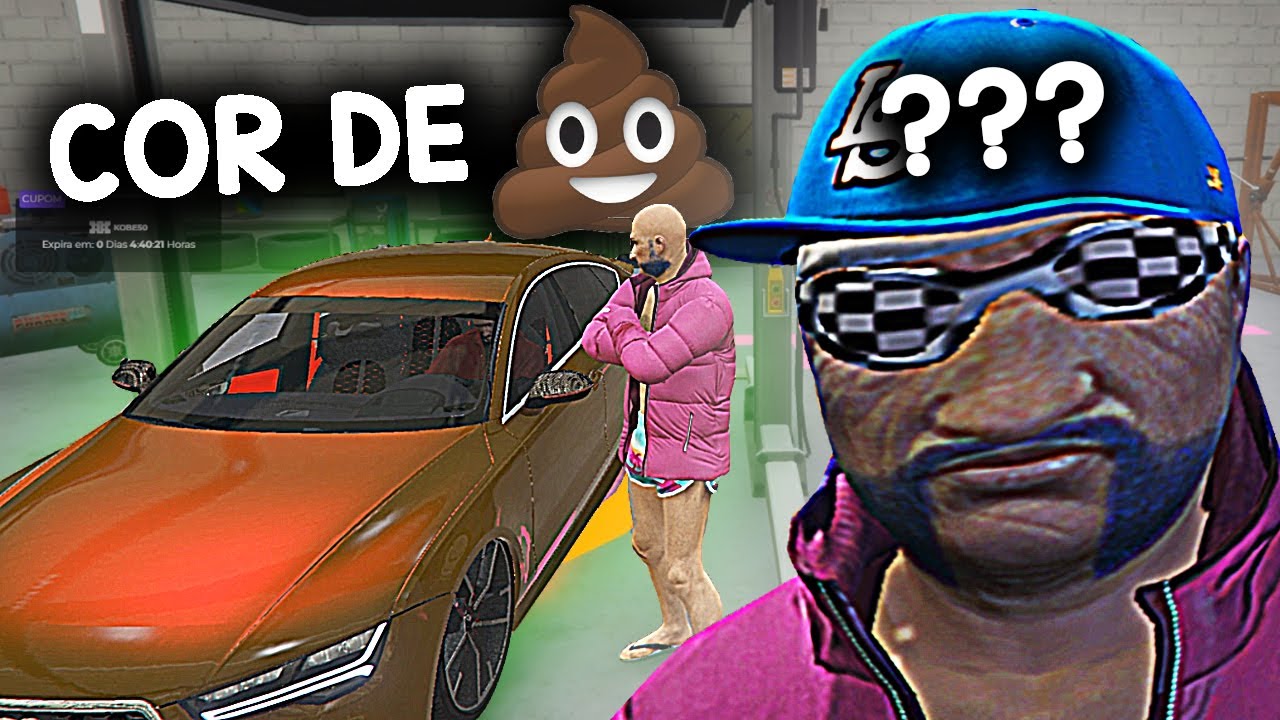 Zoando o CARRO de ESTRANHOS no ANTI RP(coloquei cor de BOSTA no carro ...