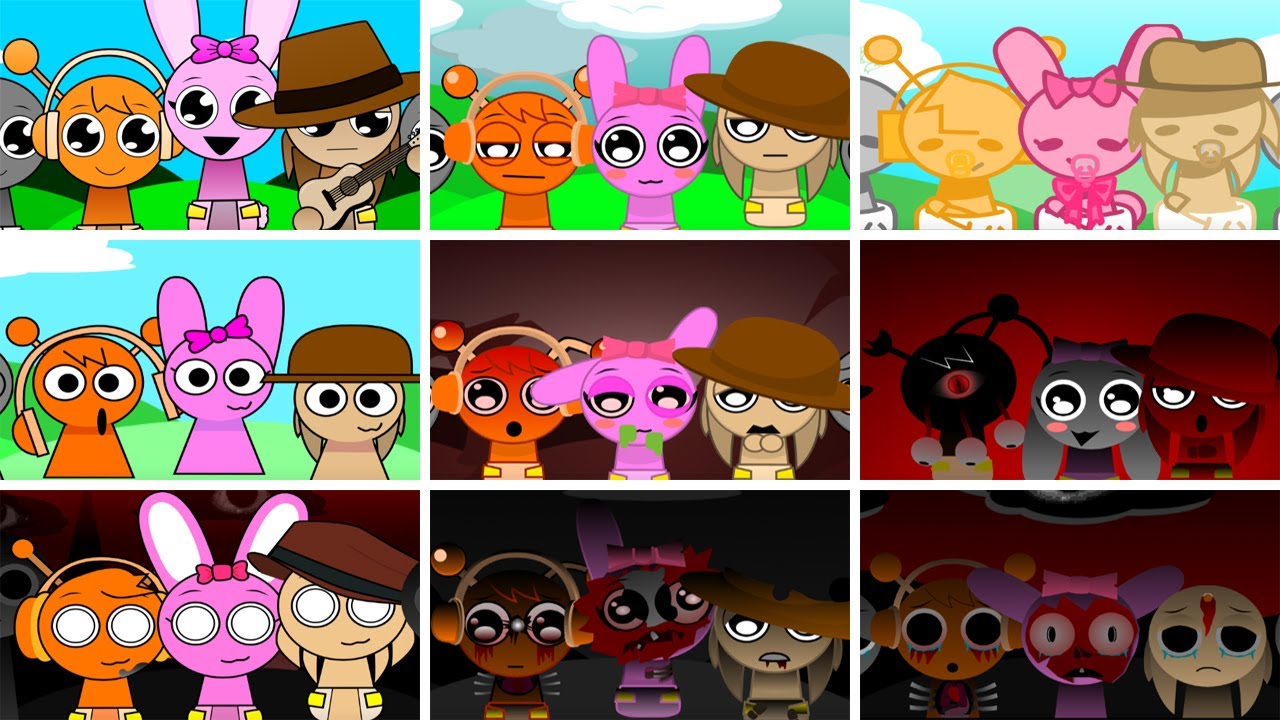 Incredibox - Sprunki but TRIO (OREN, PINKI, TUNNER) in ALL Babies Mods ...