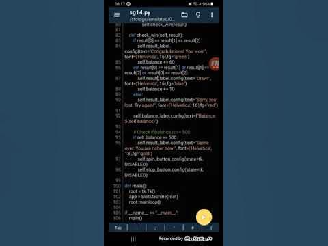 Permainan slot dengan aplikasi python - YouTube