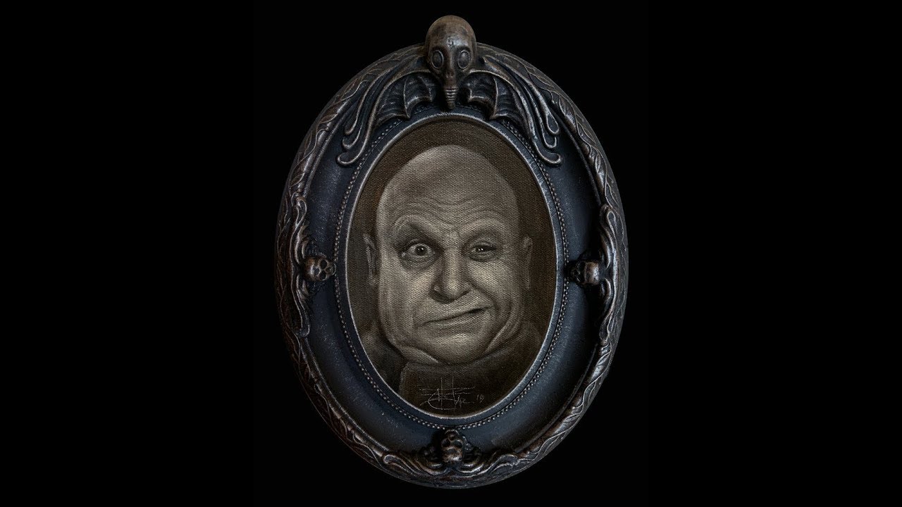 OG "Uncle Fester" Addams Family Oil Painting Time-Lapse by Chet Zar ...