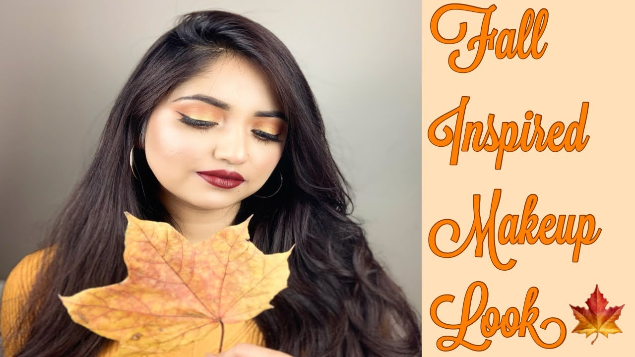 Fall Inspired Makeup Look | Autumn Makeup 🍂🍁 - YouTube