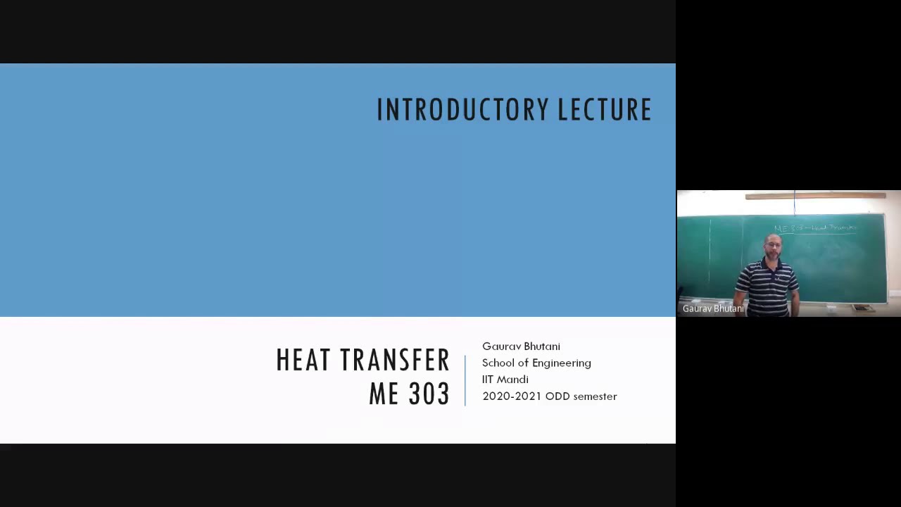 ME303 - Heat Transfer - Lecture 1 - Course Introduction - YouTube