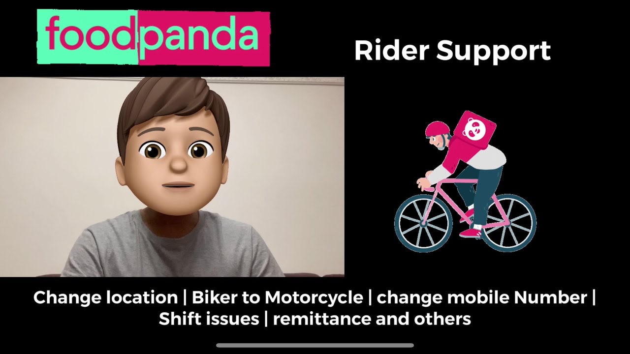 Foodpanda / Rider Support Tutorial / change location / biker to ...