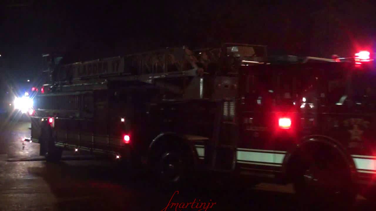 Fire Engines responding into Stanton 12 3 17 - YouTube