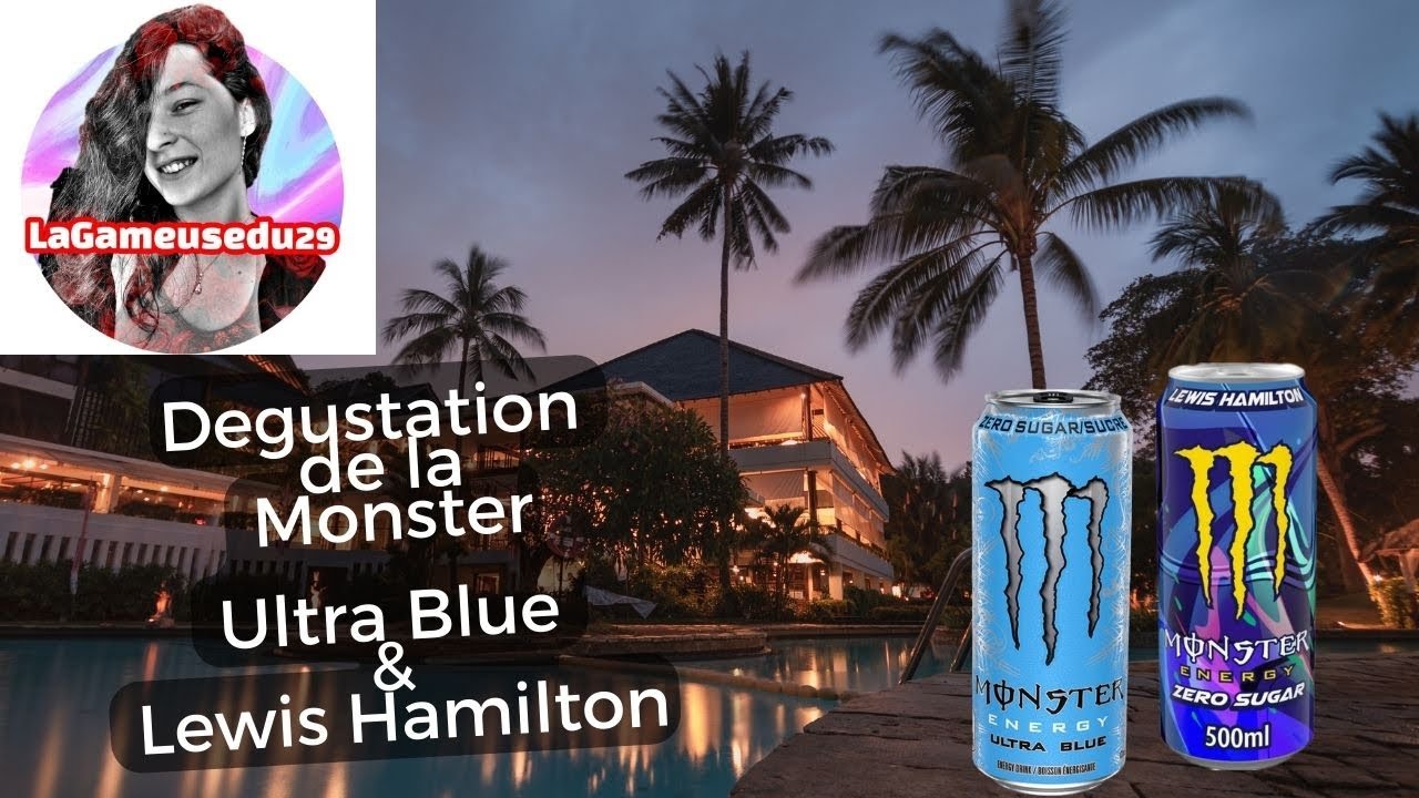 Dégustation de la Monster Ultra Blue & Lewis Hamilton avec @LEVICE ...