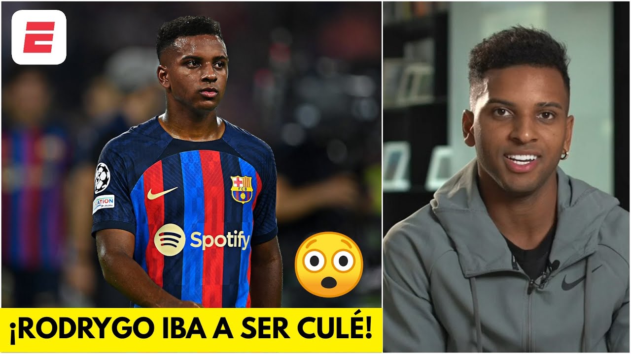 INCREÍBLE, Rodrygo RECHAZÓ al BARCELONA y prefirió al REAL MADRID ...
