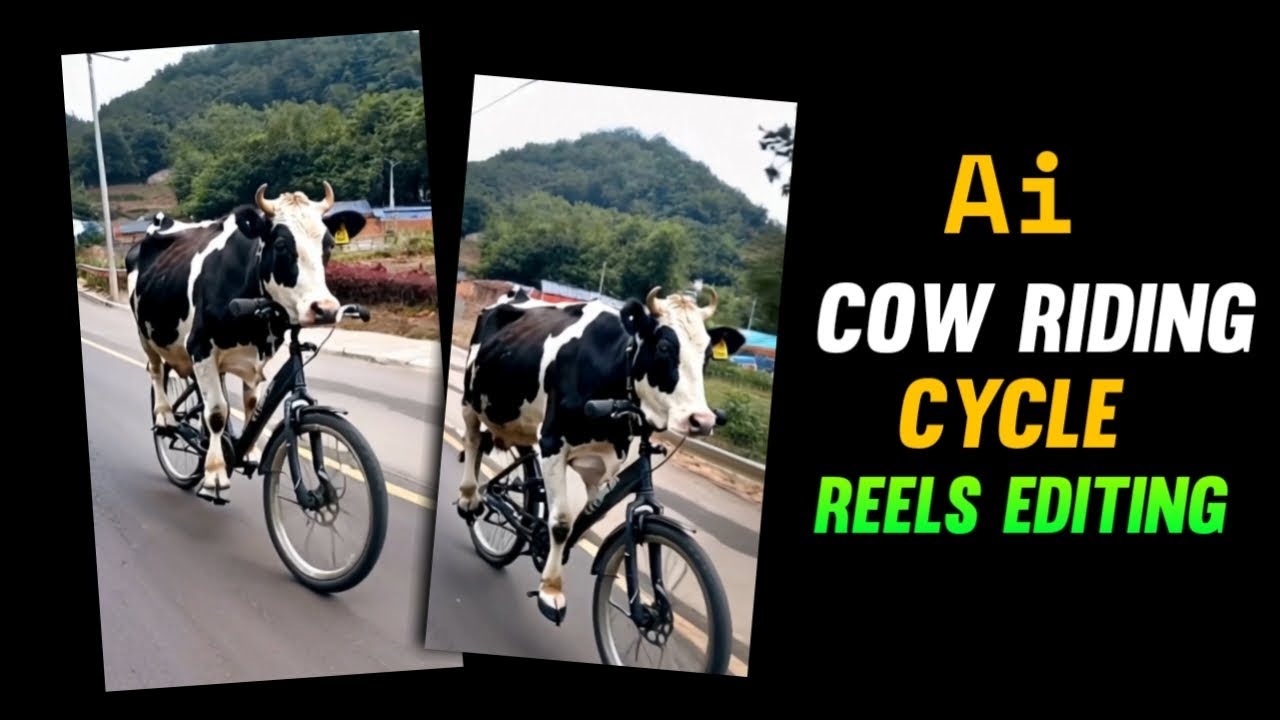 Cow Riding Cycle Video Editing | Cow Riding Cycle Video Kaise Banaye ...