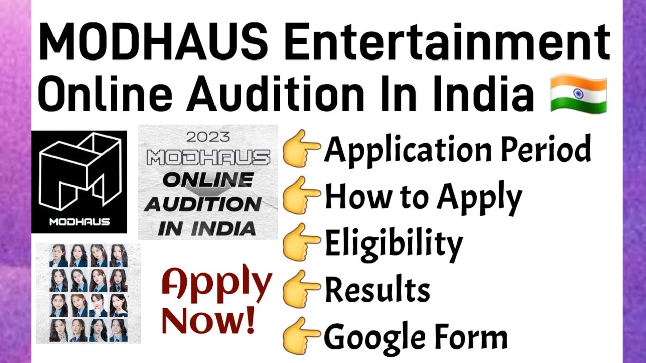 Modhaus Entertainment Online Audition in India 🇮🇳 | Kpop Audition 2023 ...