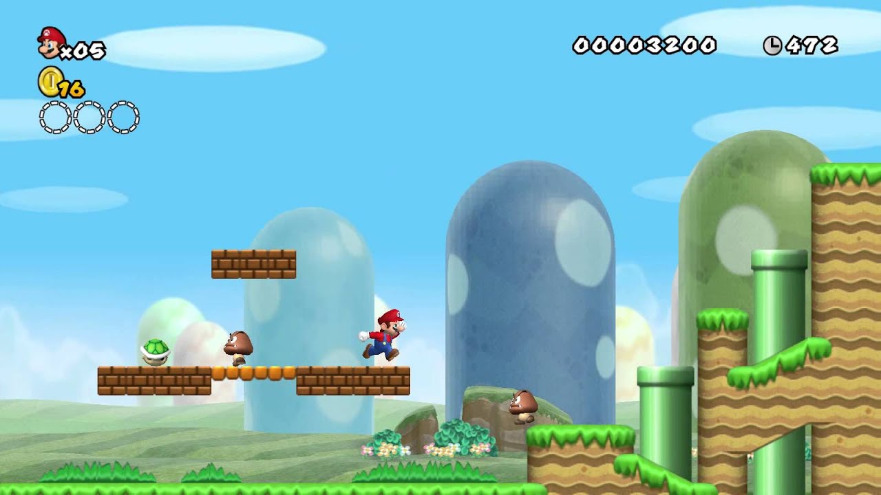 New Super Mario Bros WII - Dolphin(HD) Walkthrough World 1-1 - YouTube