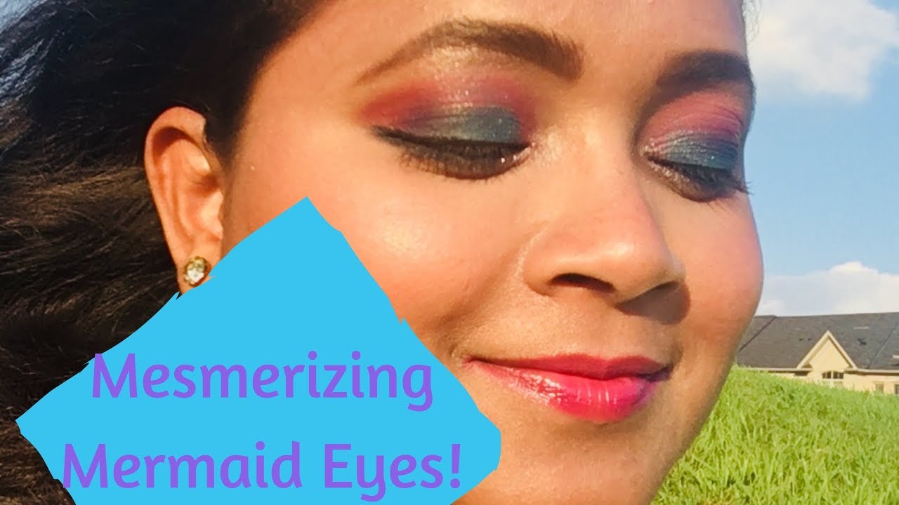 Eye Makeup Tutorial ‘Mermaid Colors’! - YouTube
