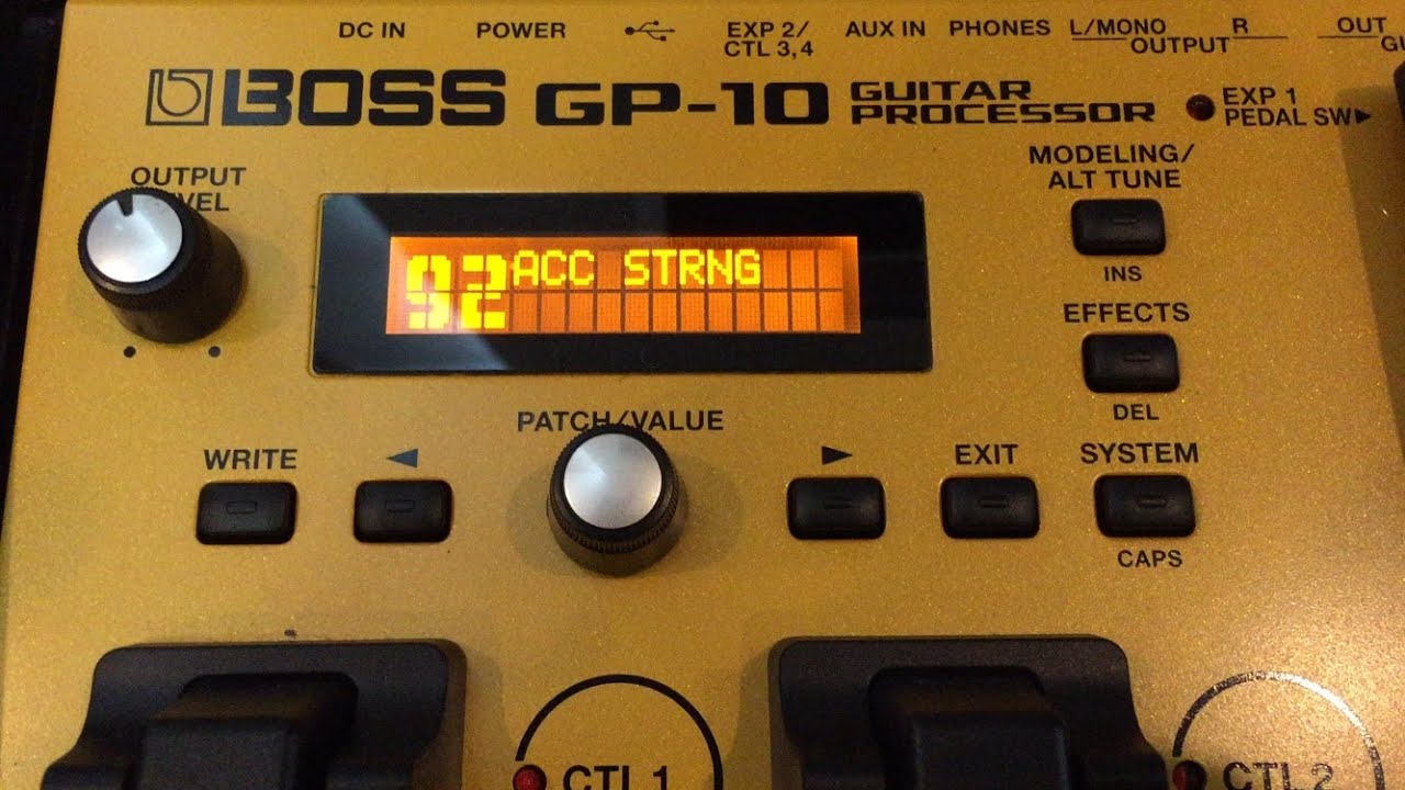 Boss GP-10 sound test - YouTube