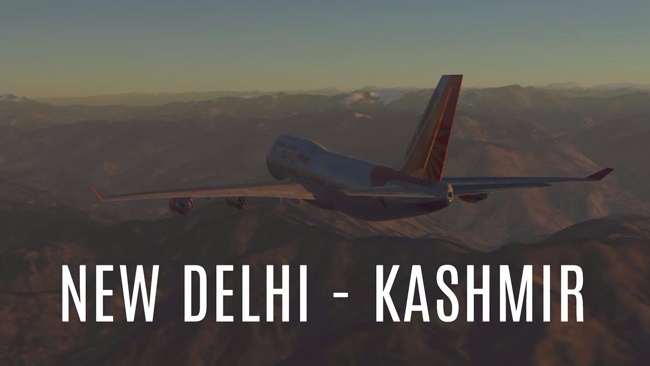 Flying To Kashmir | Infinite Flight Global | TIMELAPSE | Delhi ...