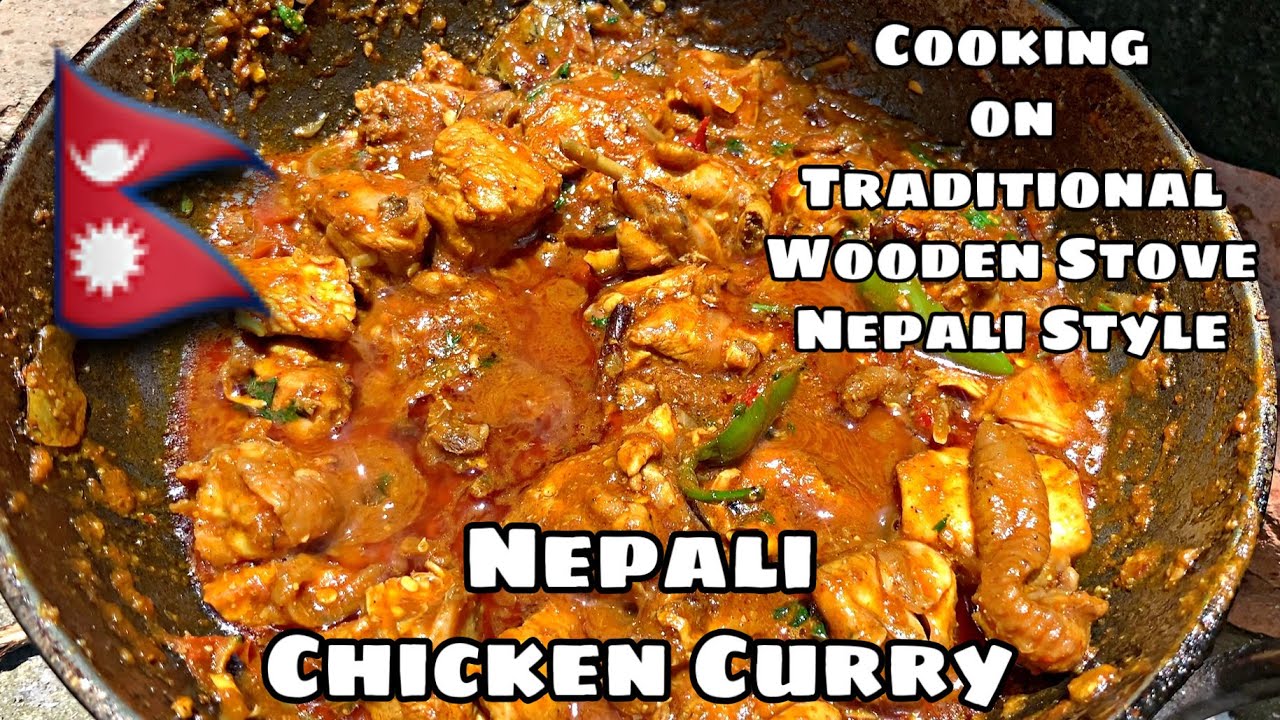 Chicken curry cooking in Traditional Nepali way | Nepali chicken curry ...