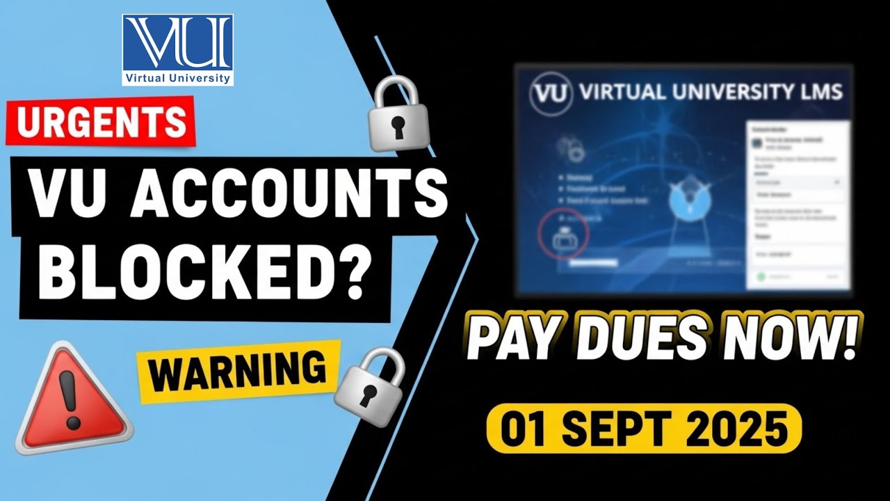 𝐀𝐥𝐞𝐫𝐭 𝐅𝐨𝐫 𝐕𝐔 𝐒𝐭𝐮𝐝𝐞𝐧𝐭𝐬 |🚨 𝐕𝐔 𝐋𝐌𝐒 𝐀𝐜𝐜𝐨𝐮𝐧𝐭𝐬 𝐁𝐥𝐨𝐜𝐤𝐢𝐧𝐠 | 𝐏𝐚𝐲 𝐘𝐨𝐮𝐫 𝐃𝐮𝐞𝐬 ...