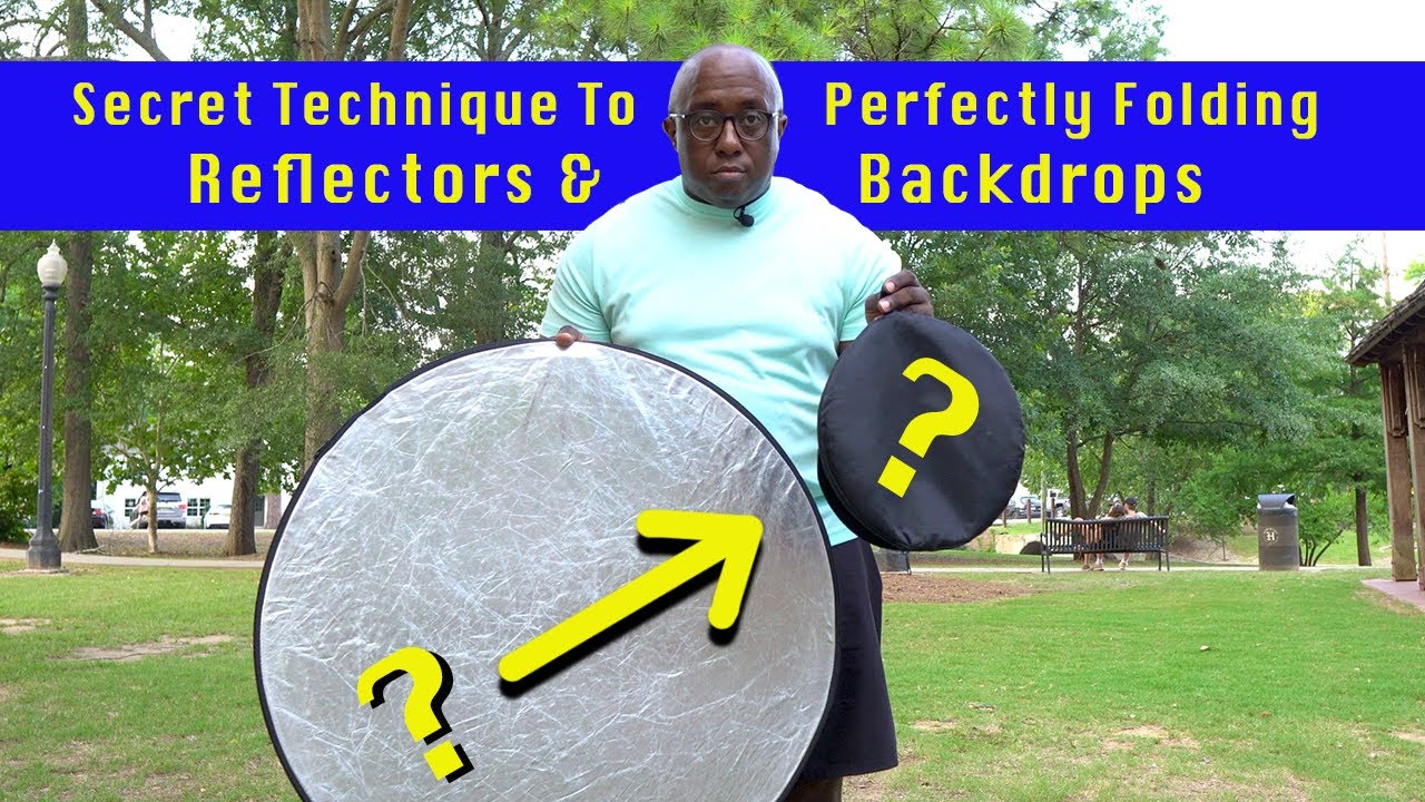 How To Fold A Reflector Or Backdrop - YouTube