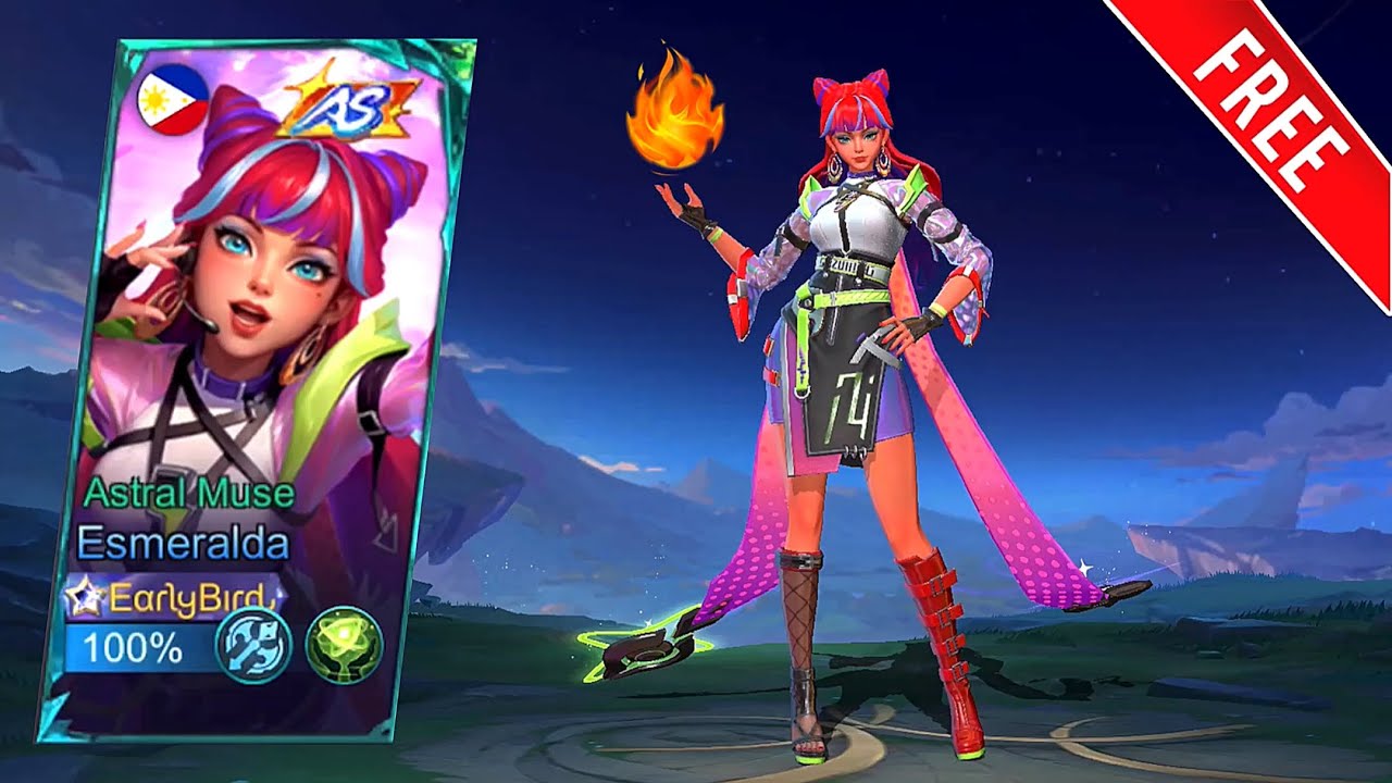 I TRIED FOR THE FIRST ESMERALDA FREE SKIN (Astral Muse) 😱 | TRIAL SKIN ...