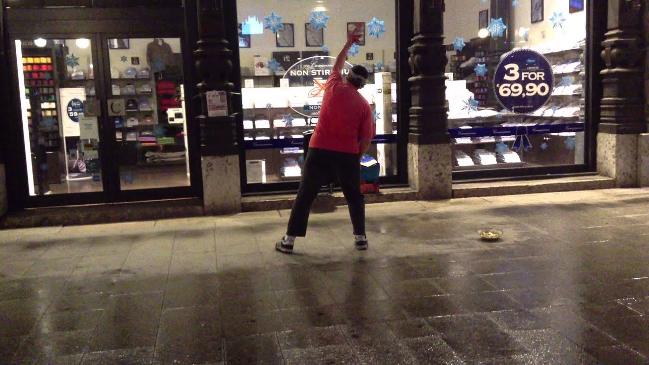 OLD HOMELESS GUY DANCING!! - YouTube