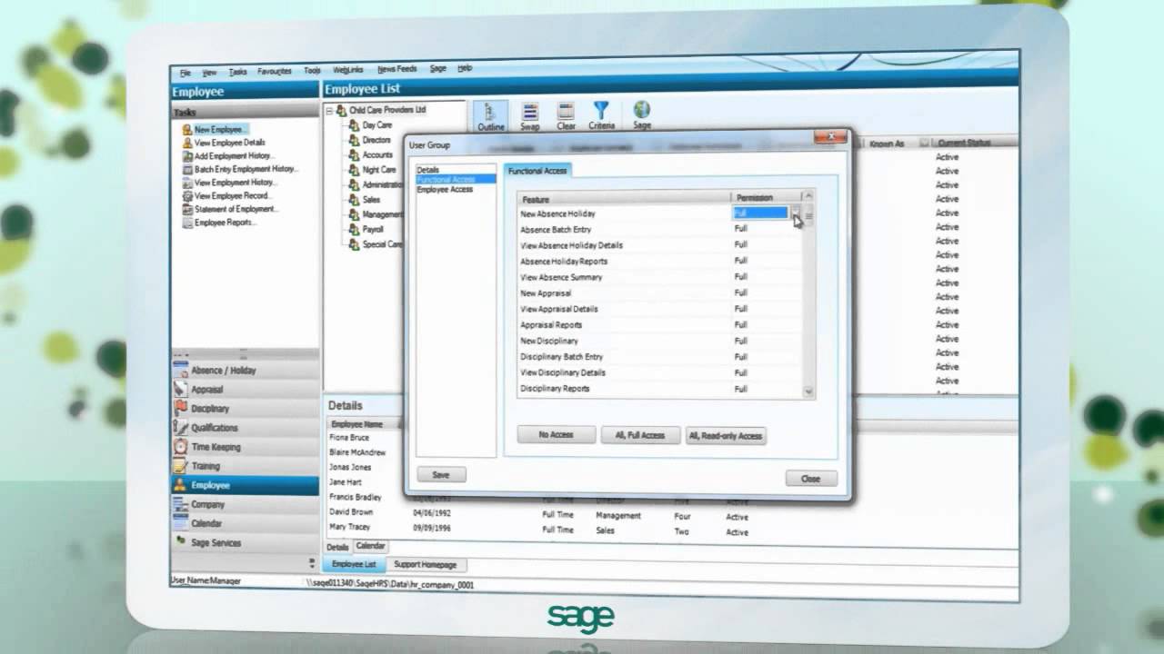 Sage 50 HR Security Video - YouTube