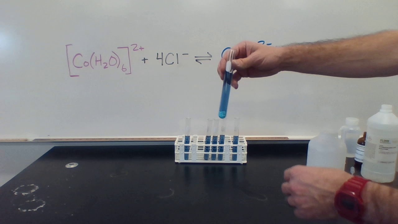Equilibrium of Cobalt (II) Chloride: LC's Principle - YouTube