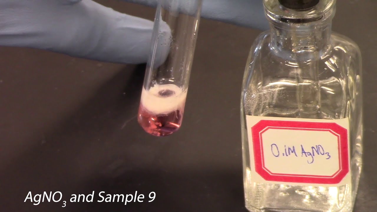 AgNO3 and Sample 9 - YouTube
