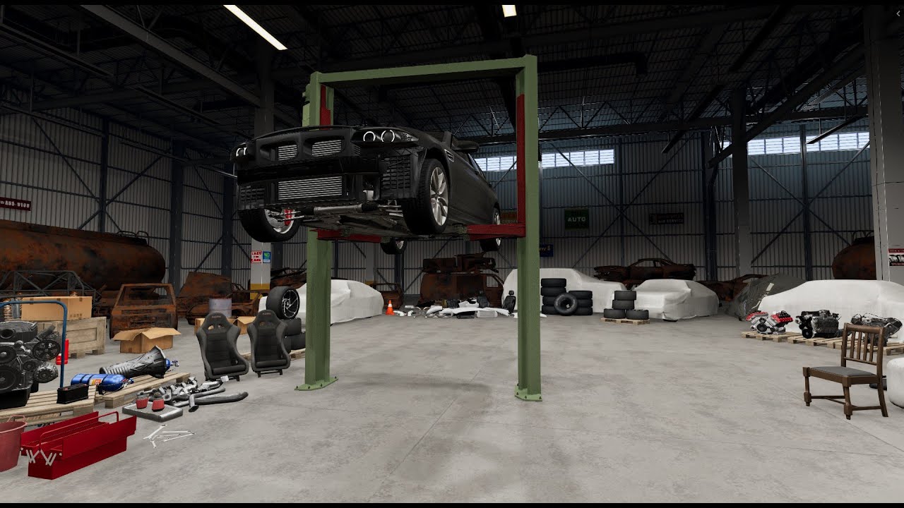 Beamng drive mechanical work - YouTube