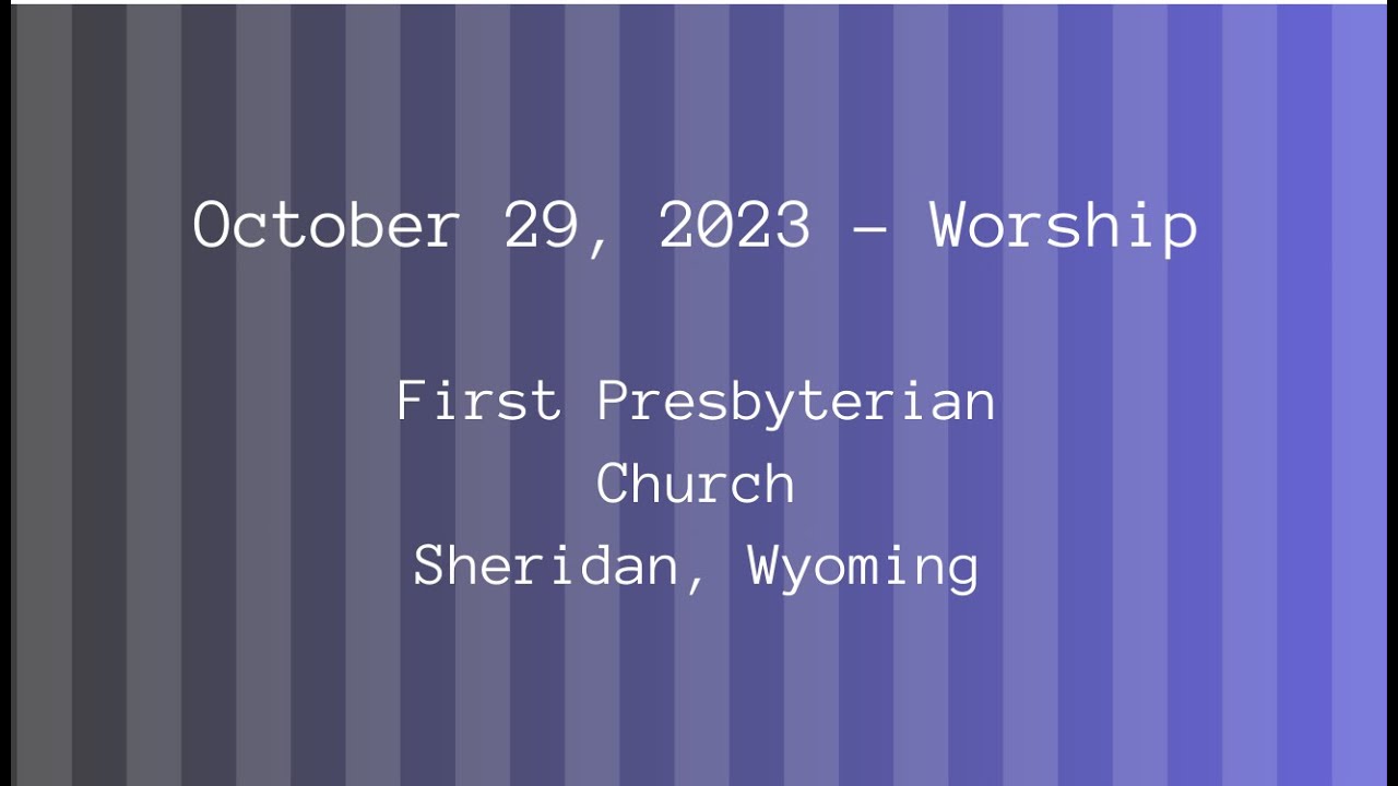 Reformation Sunday - October 29, 2023 - YouTube