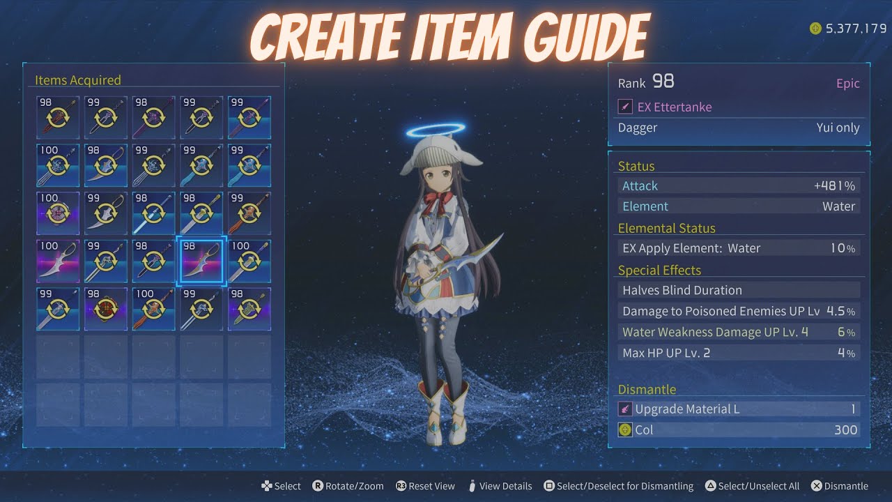 Sword Art Online Fractured Daydream Create Item Guide - YouTube