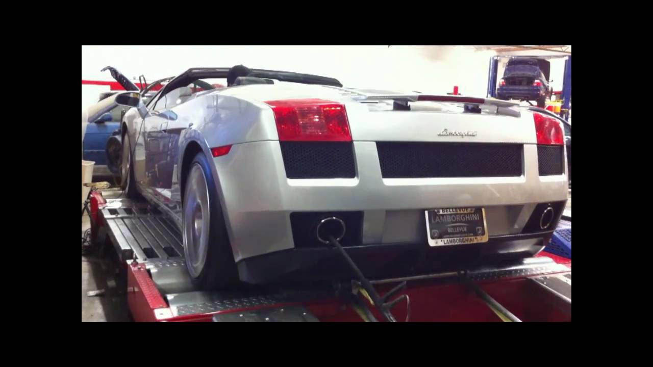 2007 Lamborghini Gallardo Spider: ECU Tune Dyno Results - YouTube