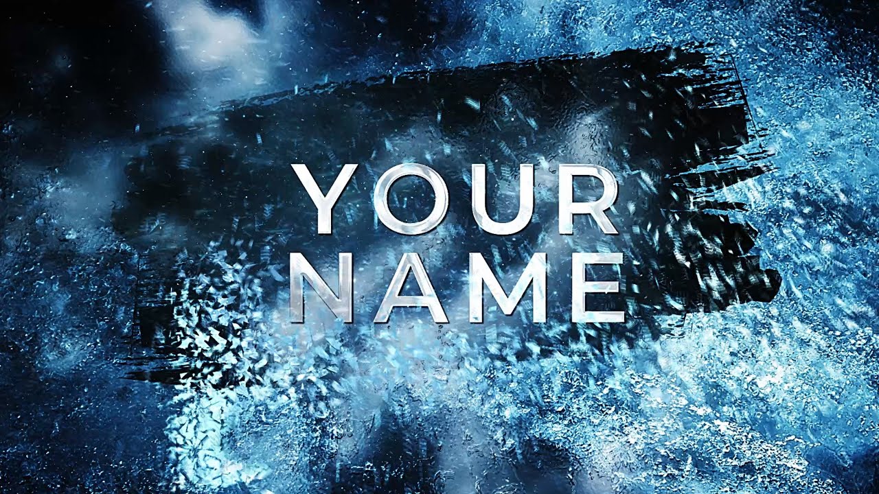 FREE 3D Intro #43 | Winter Ice Logo/Name Reveal | The Best Intro ...