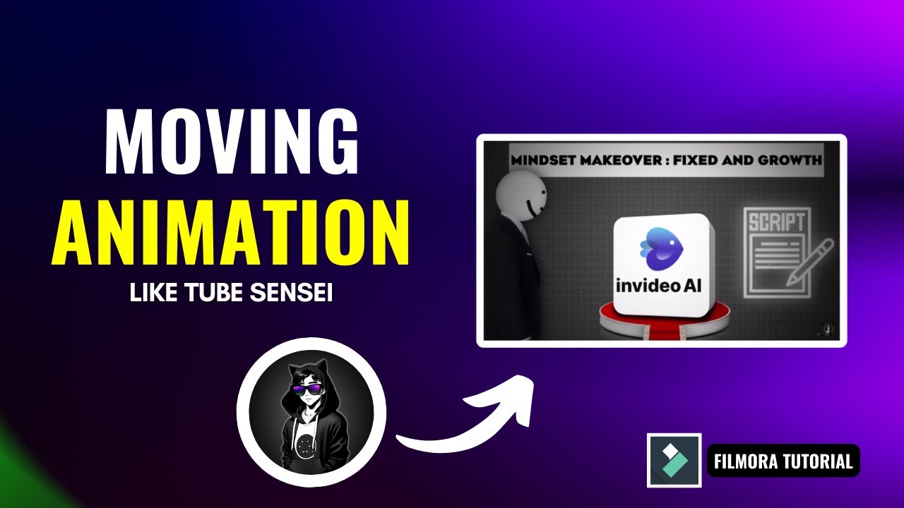Create Tube Sensei Moving Style Animation with Filmora in Minutes! 🚀 ...