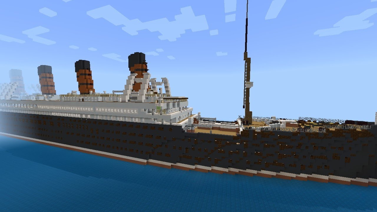 Minecraft RMS Britannic Cunard Livery - YouTube