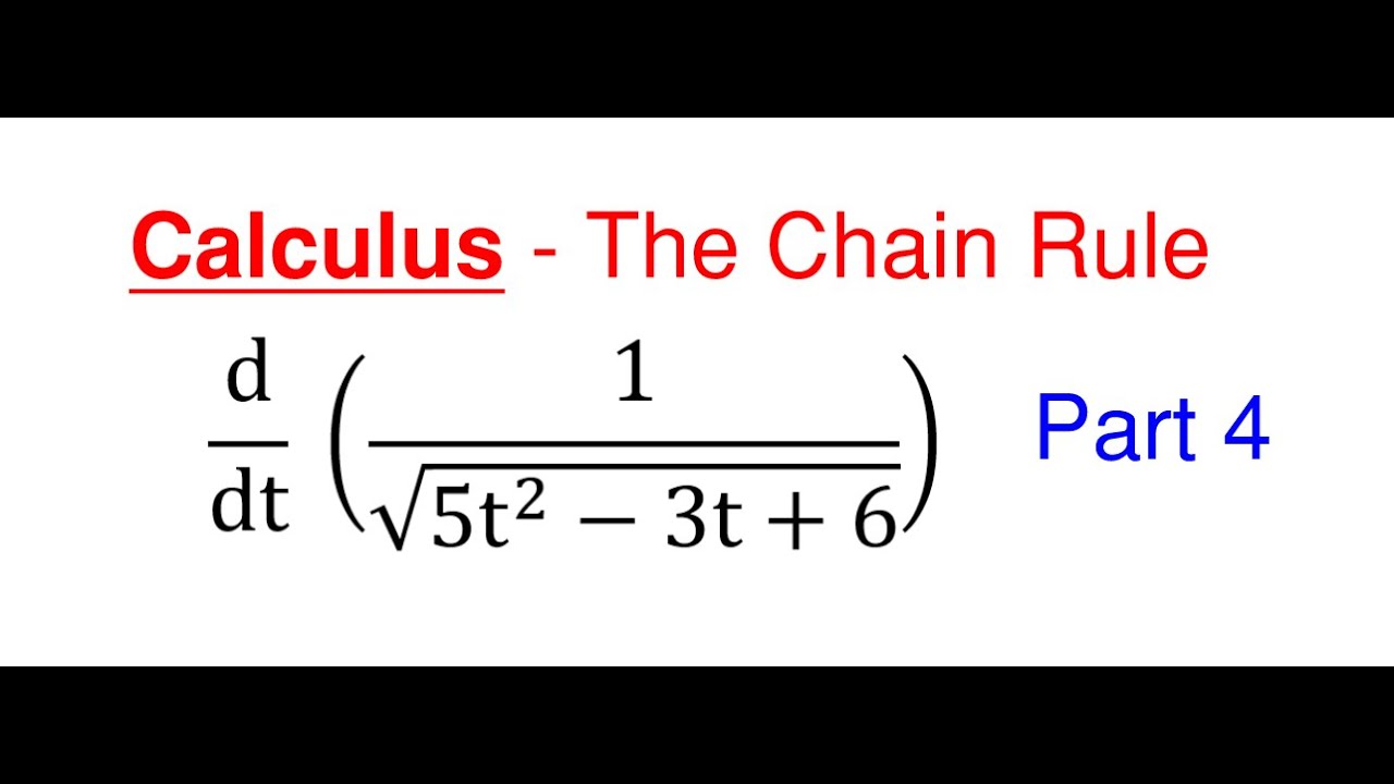 How To Find Derivatives Using The Chain Rule Calculus Polynomial