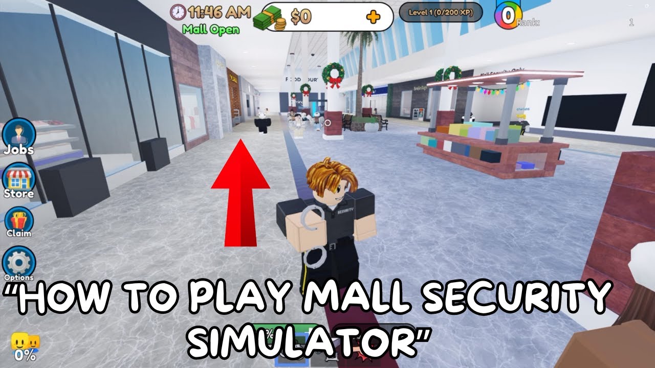 How to play MALL SECURITY SIMULATOR in ROBLOX! 💥#roblox #robloxgames # ...