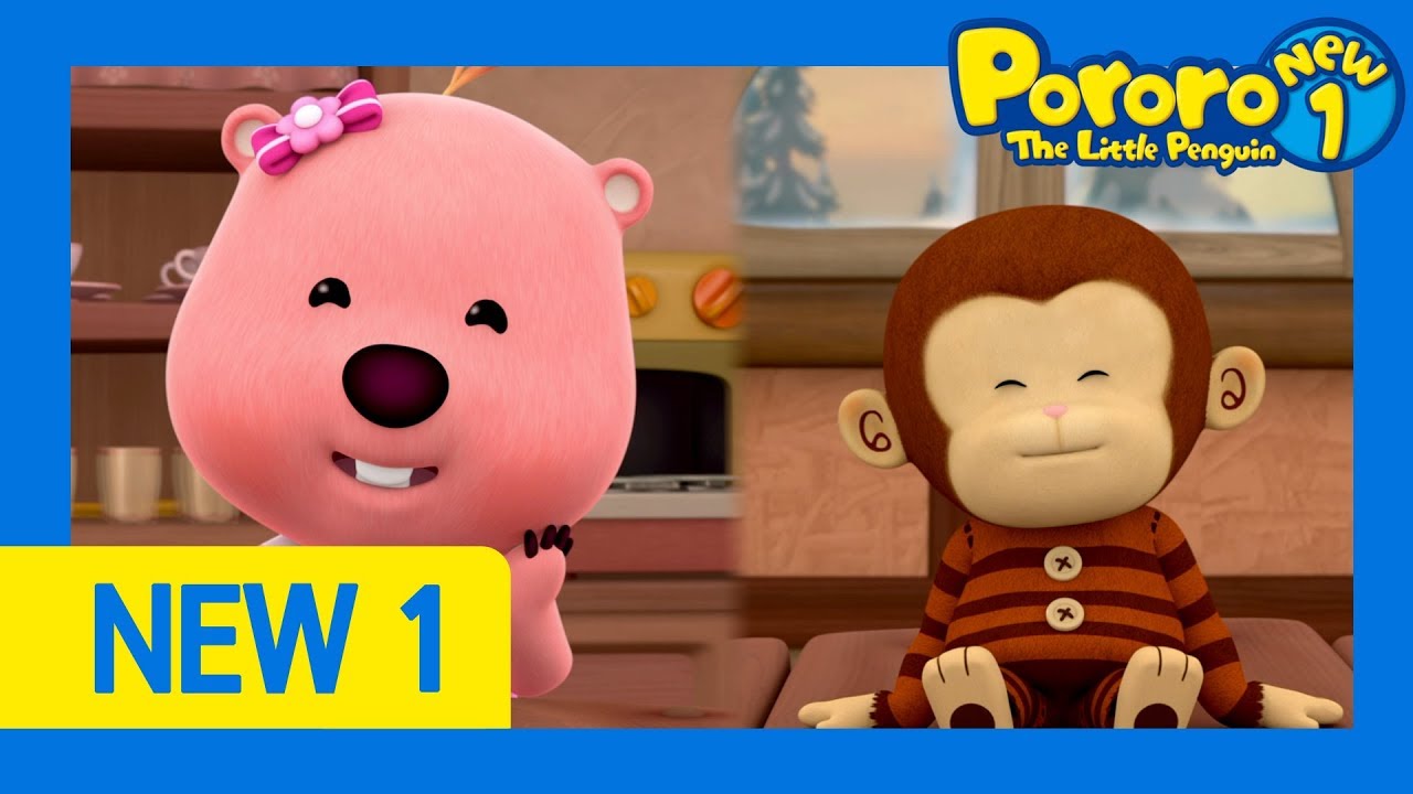Pororo New1 | Ep47 Loopy's New Friend | Loopy found a monkey doll ...