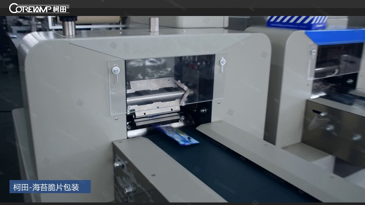 Low price Seaweed biscuit flow packing machine ready to ship - YouTube