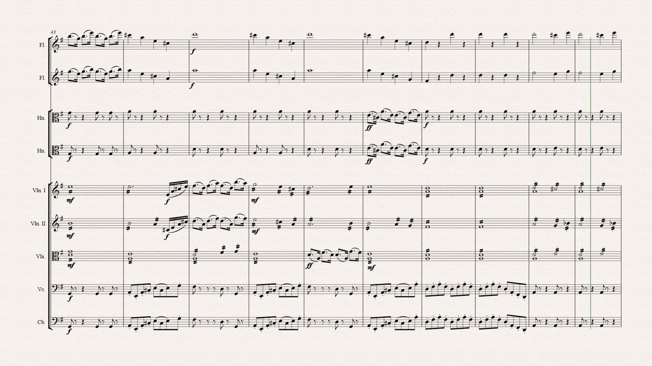 Symphonic first movement in the Galant Style - YouTube