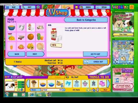 Webkinz Grocery Shopping W Shop - YouTube