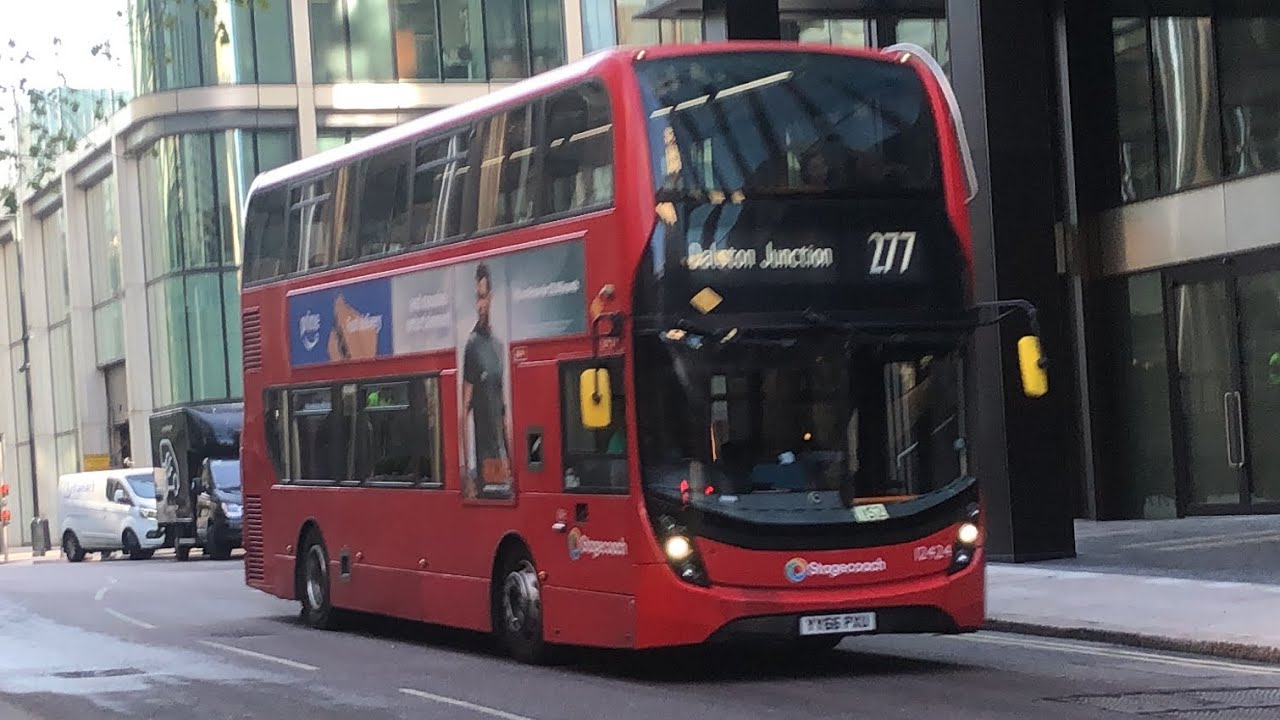 ADL Enviro400MMC Stagecoach London 12424 YY66PXU Route 277 Dalston ...