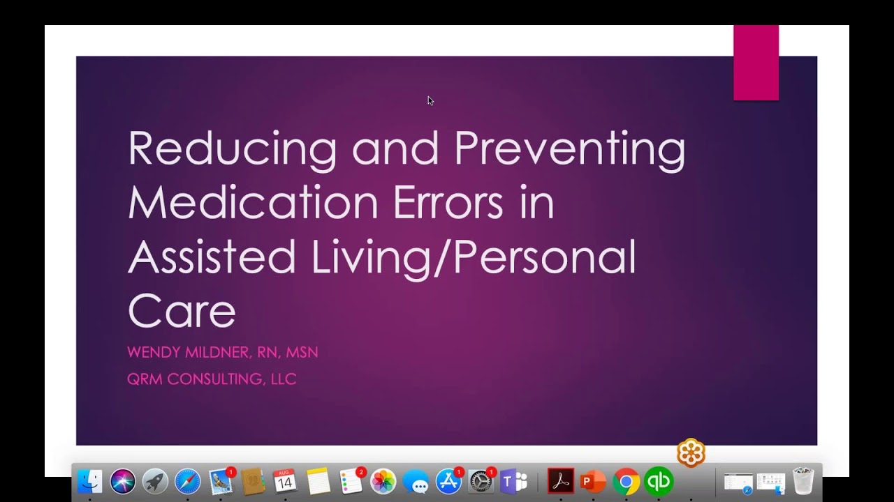 Reducing and Preventing Medication Errors in Assisted Living Personal Care - YouTube